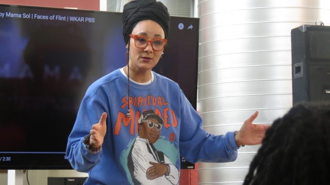 Photos: Mama Sol, Motivational Speaker and Spoken-Word Poet, Gives ...